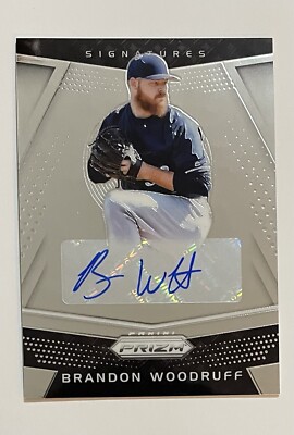 2018 Panini Prizm, Brandon Woodruff (RC) Rookie Autograph Card# PS-BW ...