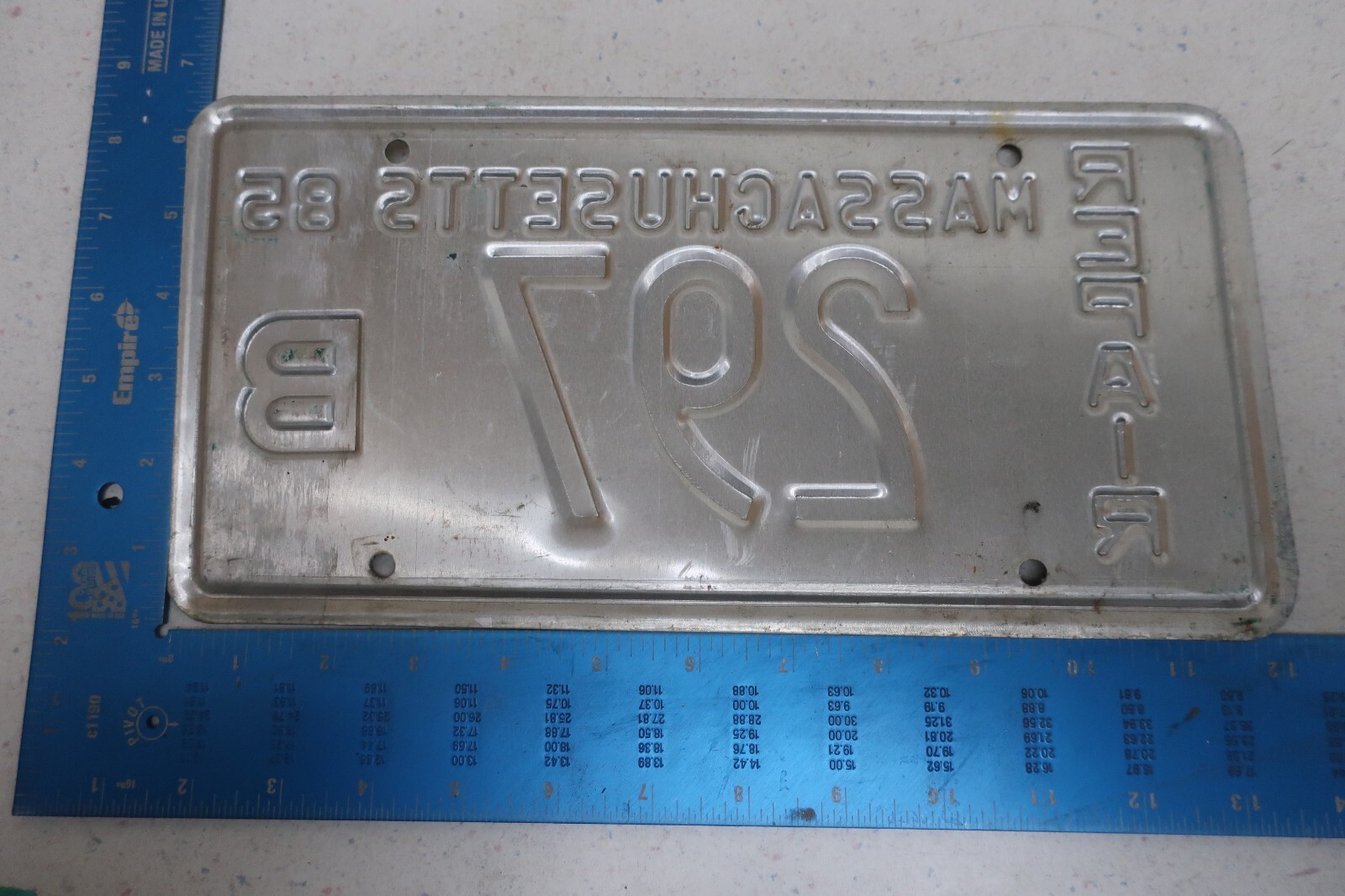Massachusetts License Plate Tag 1985 85 MA Repair 297 B | eBay
