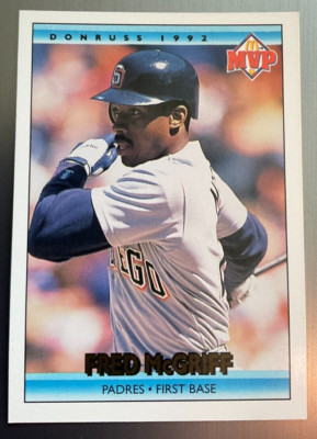 1992 Donruss McDonald's MVP Fred McGriff #9 San Diego Padres | eBay