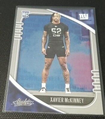 2020 Panini Absolute Football XAVIER MCKINNEY Rookie Base #198 N.Y ...