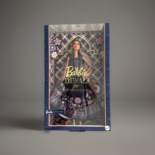Flawed BOX ** NEW Mattel Creations Barbie Signature DIWALI by ANITA ...