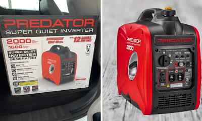 Predator 2000 Watt Super Quiet Inverter Generator with CO Secure ...