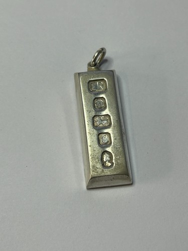 Retro vintage Sterling Silver Ingot Pendant Weight is 31.2g | eBay UK
