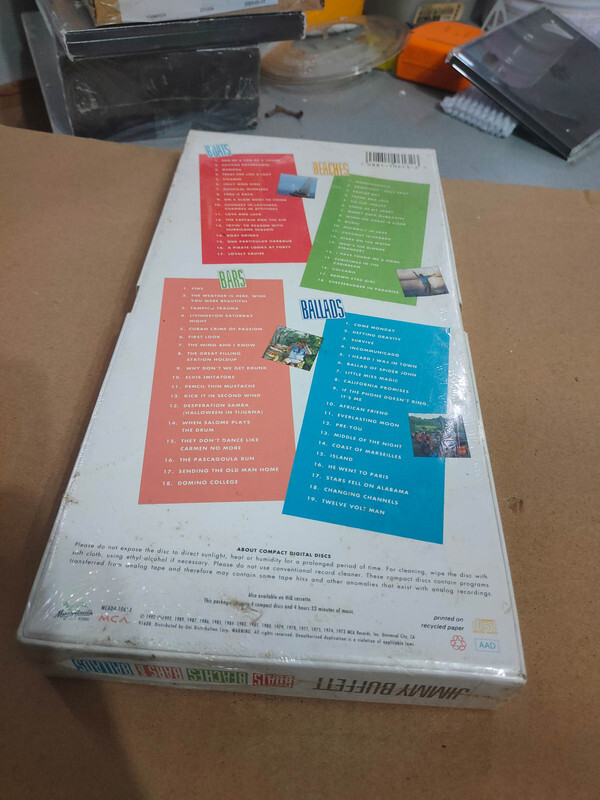 Jimmy Buffett Boats, Beaches, Bars & Ballads 4 CD Long Box Set SEALED ...
