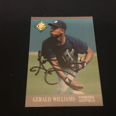 Autographed 1992 Fleer Gerald Williams rookie. DEC. #L-1 | eBay