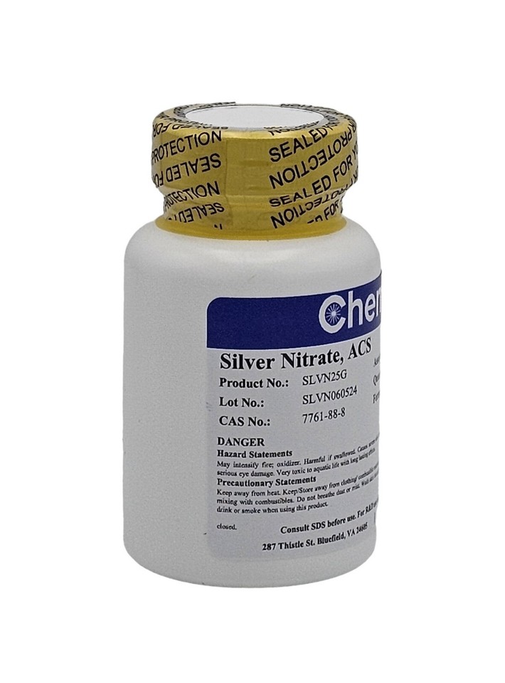 Silver Nitrate, ACS, 99+%, 25g | eBay