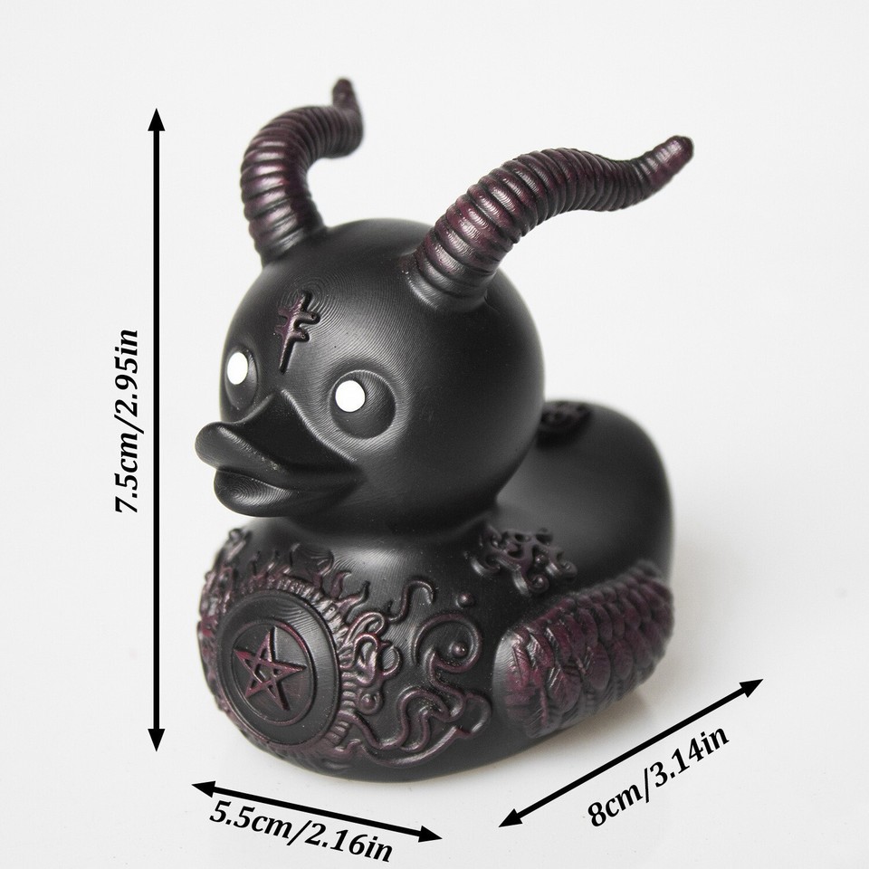 Dark Rubber Duck Rock Duck Satan Ducks,Novelty Halloween Ducks Home ...