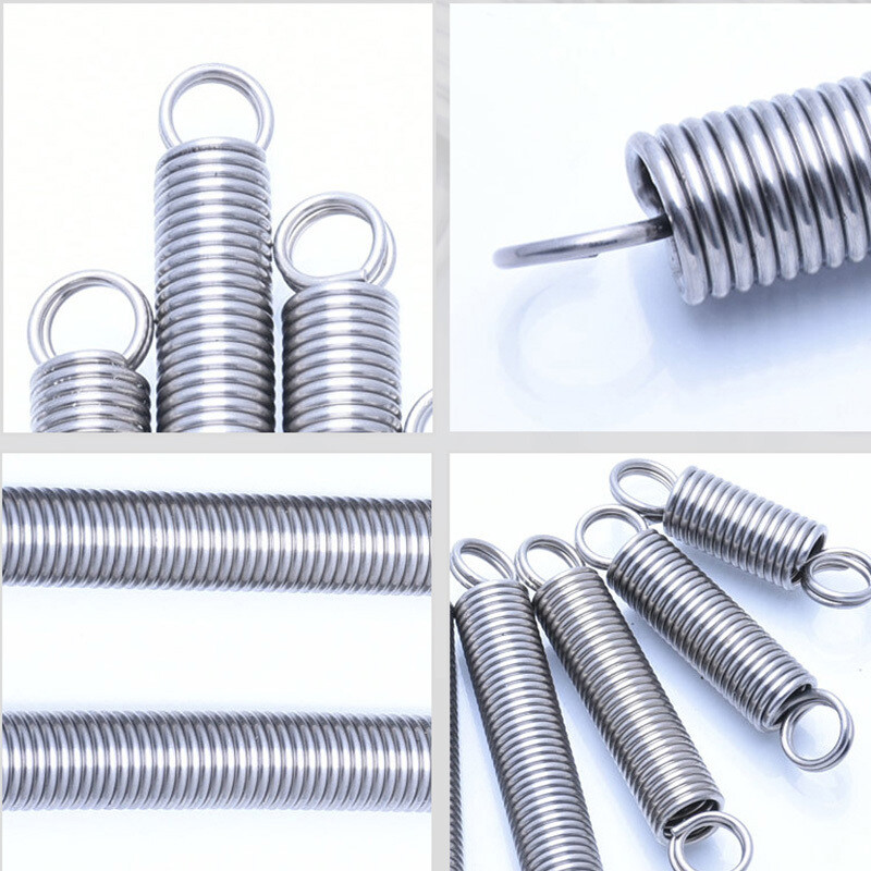 Loop Extension Springs Wire Dia 0.4mm Stainless Steel Tension Expansion ...