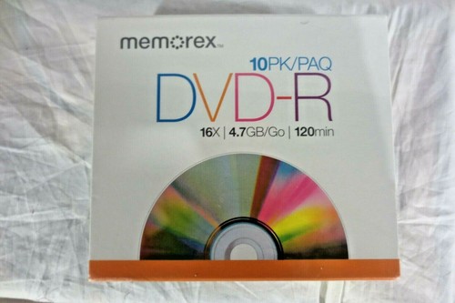 New - Memorex DVD-R 10pk - 16X/4.7GB/120 Mins | eBay