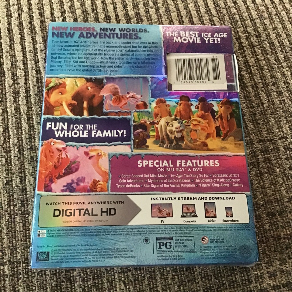 ICE AGE COLLISION COURSE 2016 BLU-RAY/DVD TARGET STORE EDITION BRAND ...