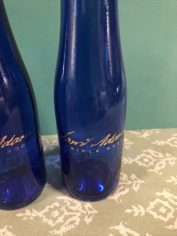 Original Sam Adams Triple Bock 1994 Brew Reserve Cobalt Blue Bottle - 2 ...