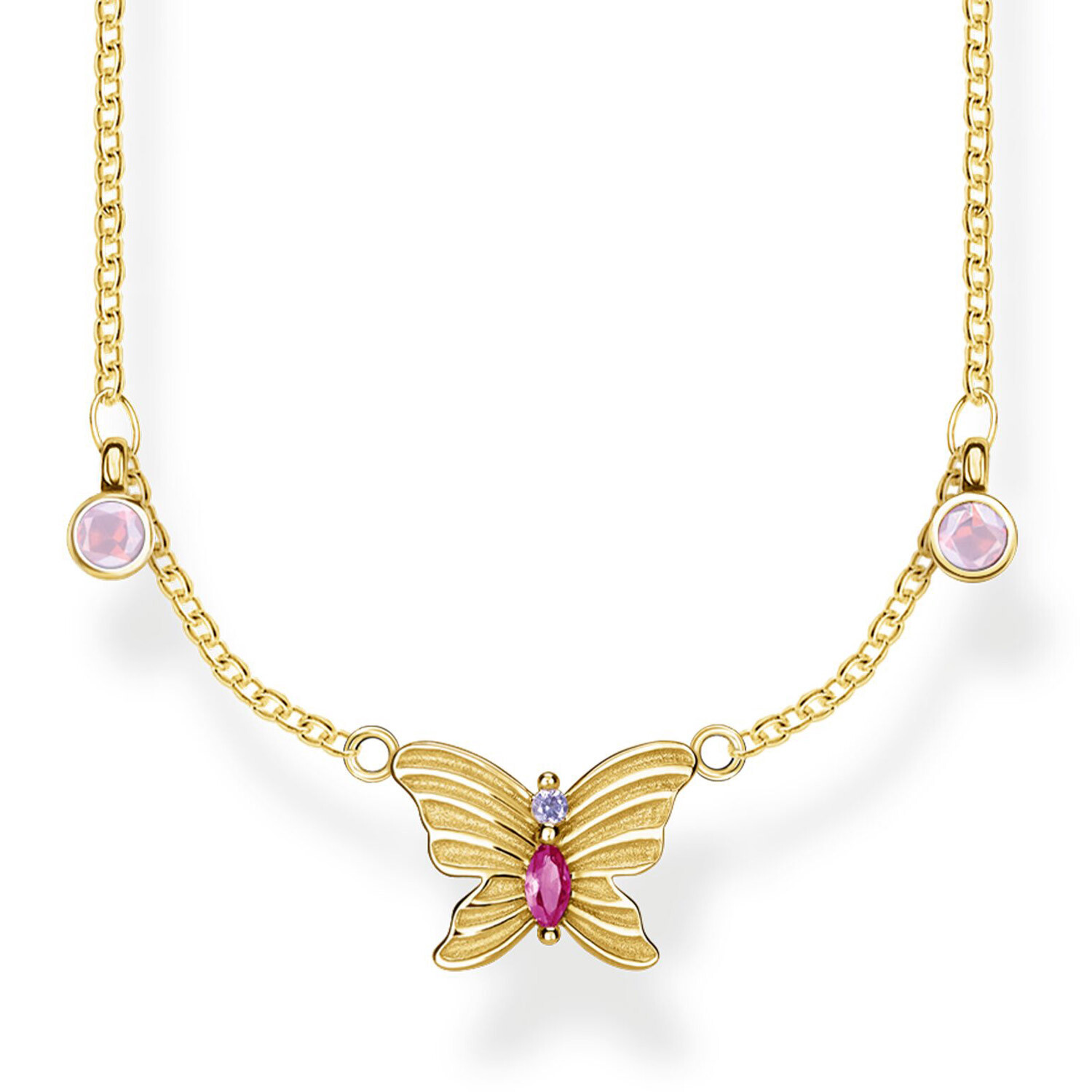 Thomas Sabo Jewellery Women's Collier Butterfly Silver Plated KE1951 ...