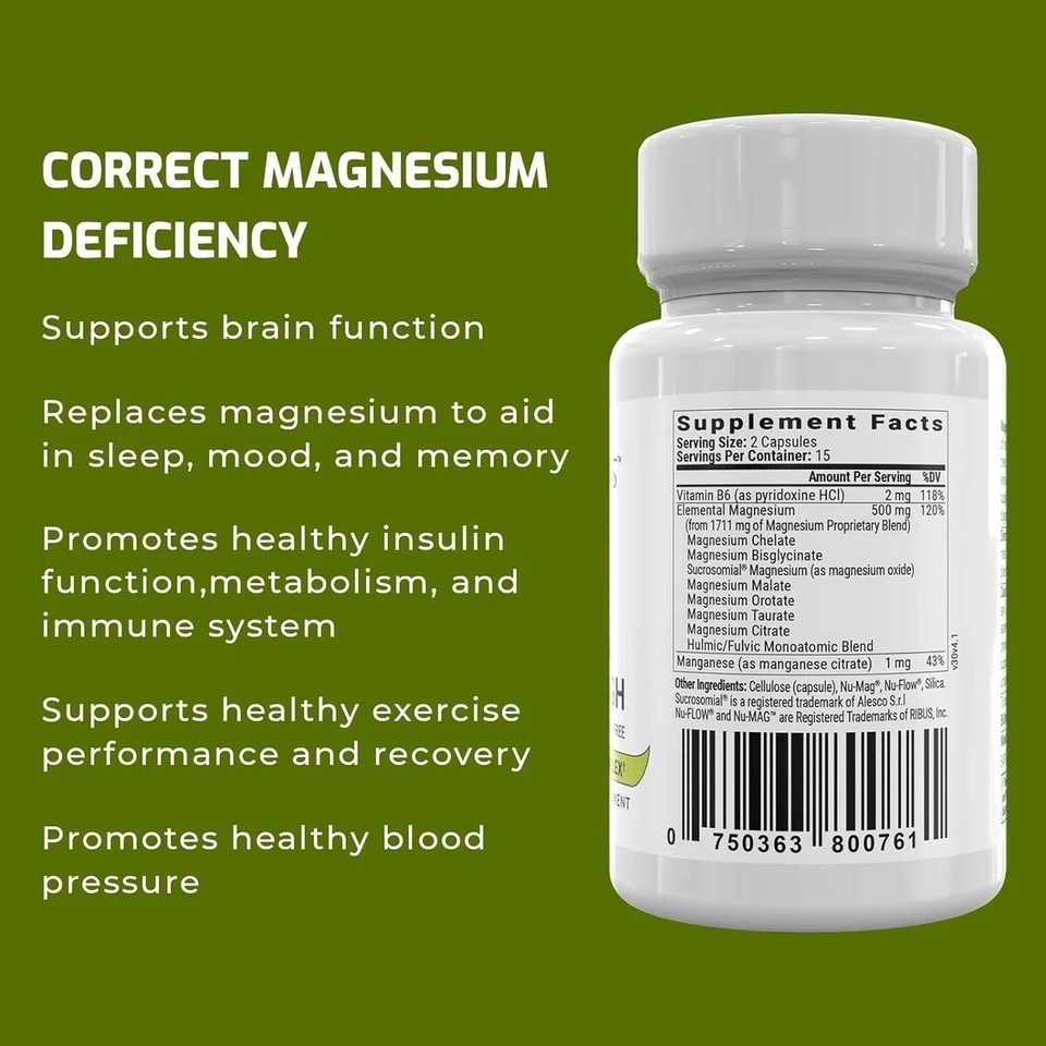 Bioptimizers Magnesium Breakthrough 4.1 ~ 7 essential forms 30 capsules ...