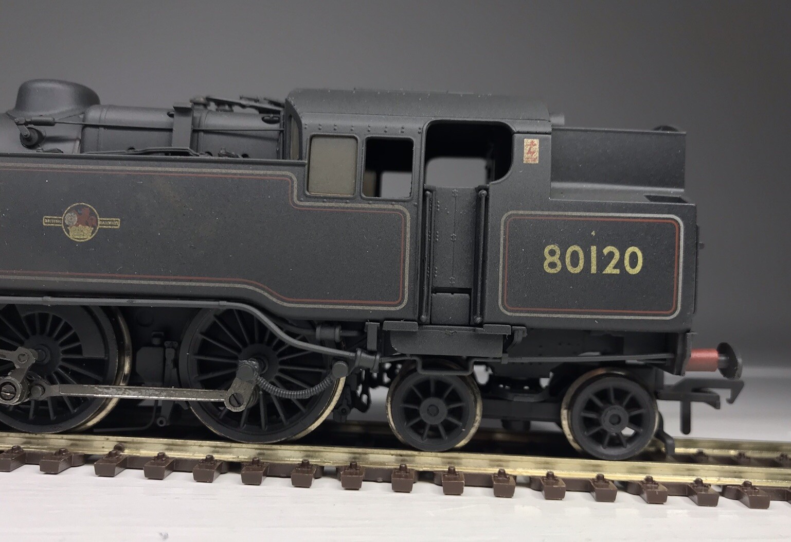 Bachmann 32-354 Standard Class 4mt Tank 80002 BR Lined Black Late Crest ...