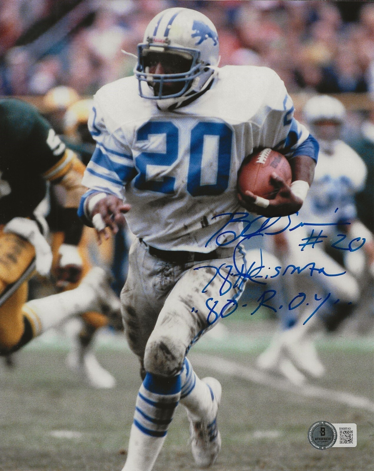 Billy Sims signed Detroit Lions 8x10 photo autographed W/ 2 ...