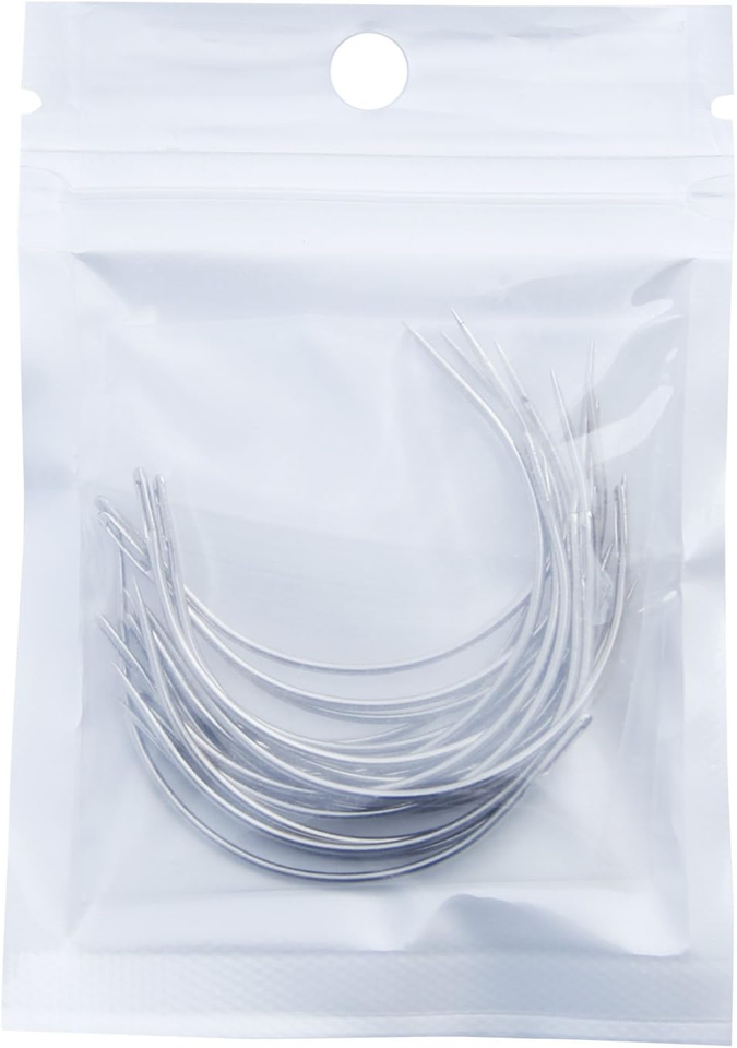 20 Pieces Wig Making Pins Needles Set, Wig T Pins and C Curved Needles ...