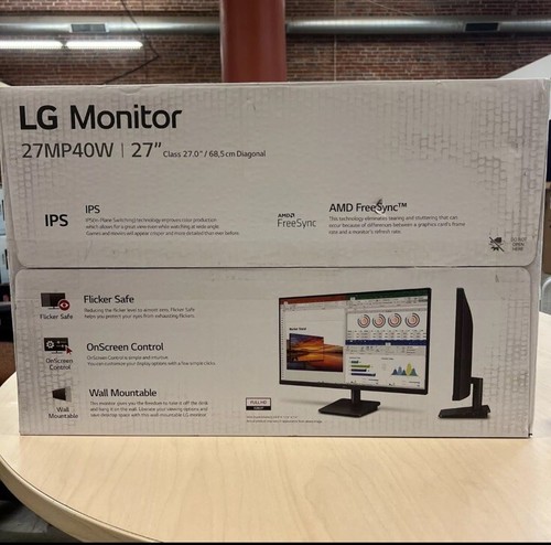 LG 27MP40W-B 27 in Widescreen IPS LCD Monitor New Sealed Fast Shipping ...