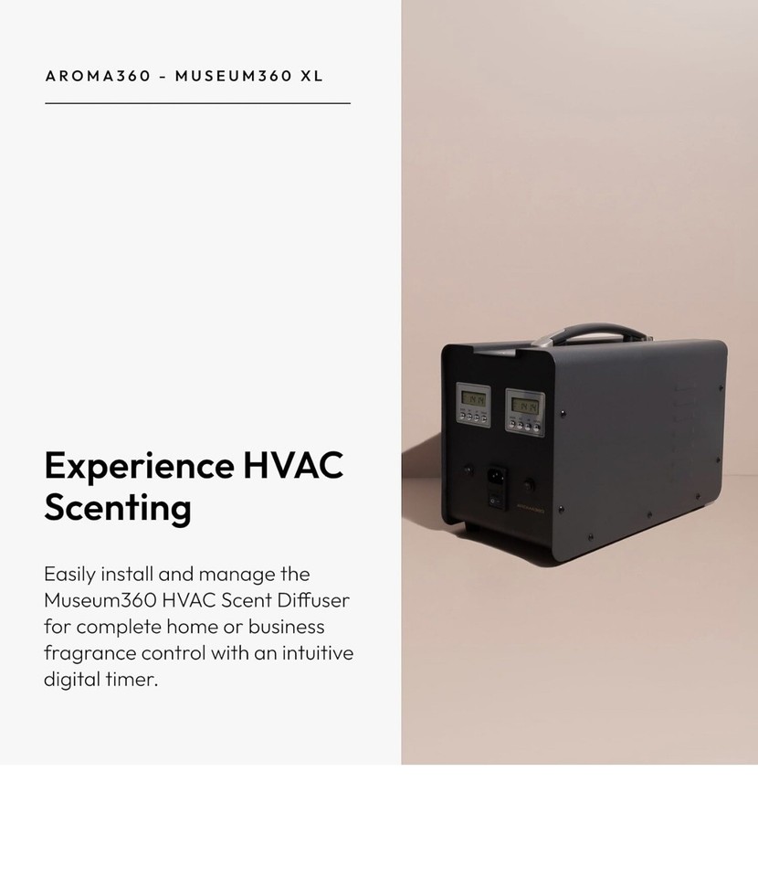 Aroma360 Museum360 XL Scent Diffuser Whole Home Fragrance Oil Diffuser ...