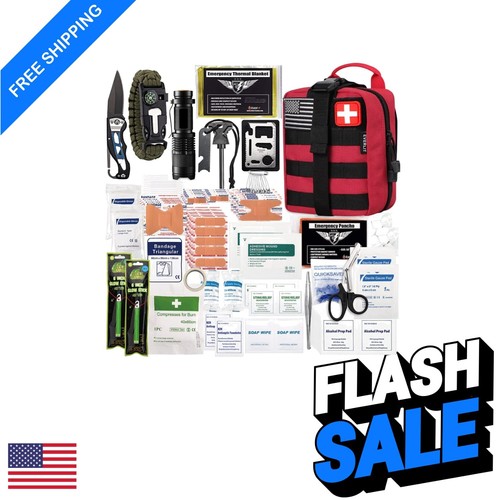 250-Piece Survival First Aid Kit in Molle Pouch – Perfect Outdoor ...