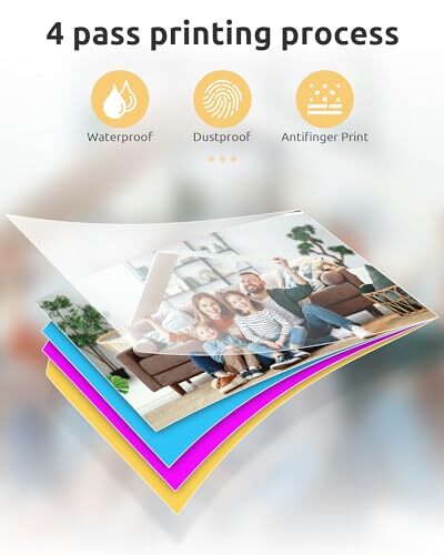 4x6'' Portable Photo Printer – Instant Full-Color Photo Printer for ...