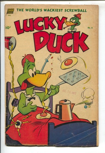 Lucky Duck #8 1953-Standard-Final issue-wacky humor by Irving Spector ...