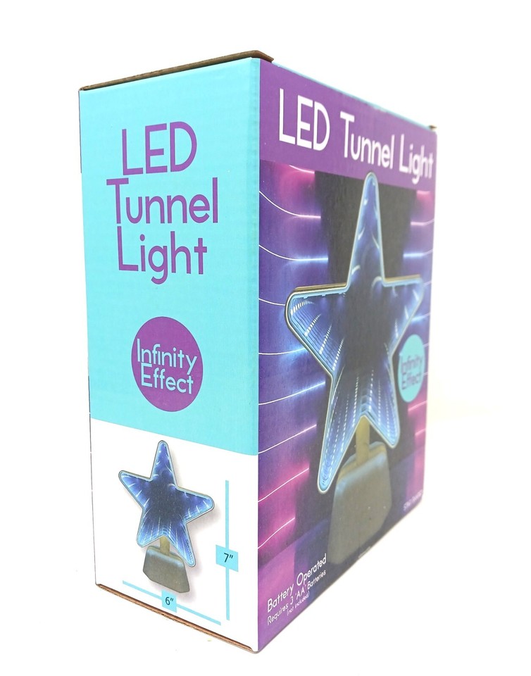 Star Shaped LED Tunnel Light Infinity Effect | eBay