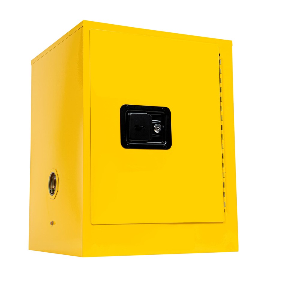 12 Gallon Fireproof Safety Storage Welded Cabinet Bin Flammable Liquid ...