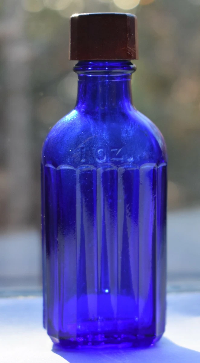 Light Blue Glass Bottle