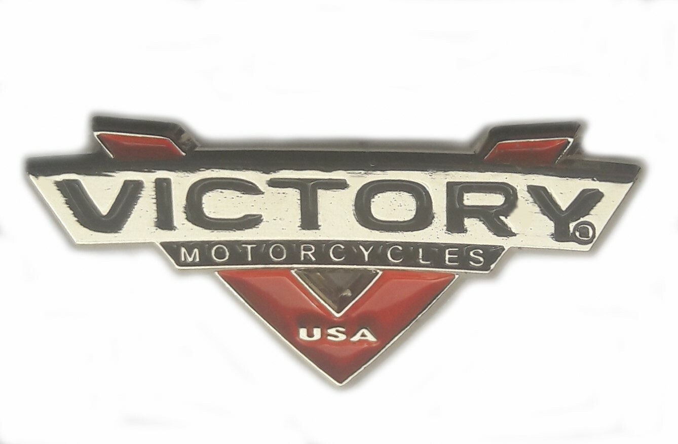 Victory Bike Metal Enamel Pin Badge V Twin Motorcycle USA (NOT Harley ...