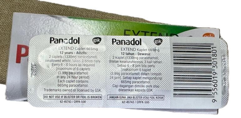 Articulacao Panadol Panadol Extend Relief Muscle &Joint Pain