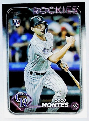 2024 Topps Series 1 #92 COCO MONTES ROOKIE CARD COLORADO ROCKIES FREE ...