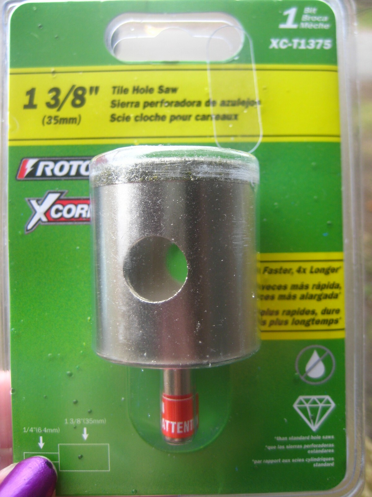 RotoZip Xcore 1 3/8” Diamond Tile Hole Saw XC-T1375 - NEW | eBay