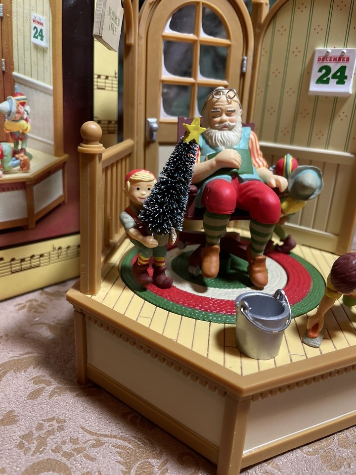 Enesco 1991 Santa’s Busy Office Animated Multi Action Music Box | eBay UK