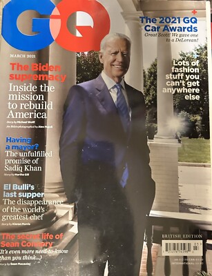BRITISH GQ Magazine (March 2021) President JOE BIDEN | eBay