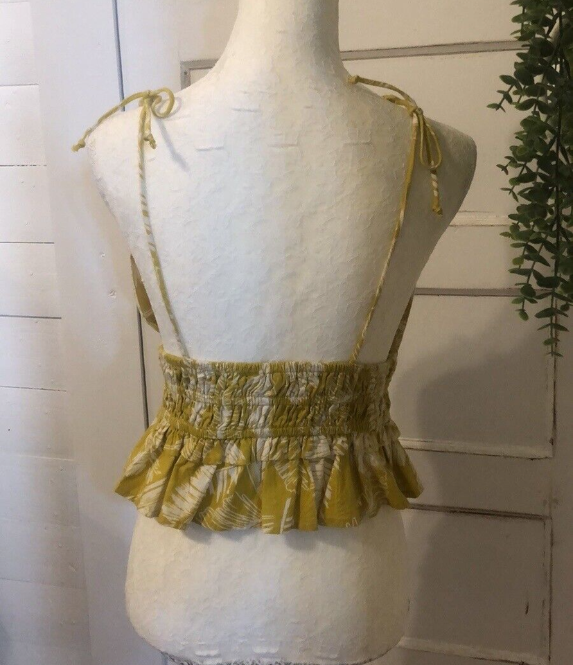 Womens XL Sim & Sam Cropped Top Spaghetti Straps Halter Sleeveless | eBay