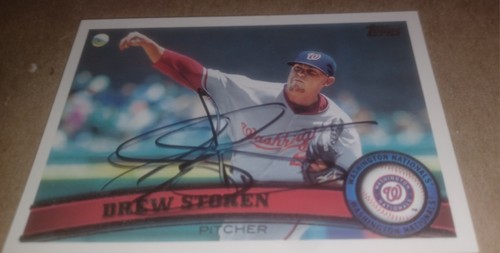 Drew Storen 2011 Topps Signed Auto Card Nationals | eBay