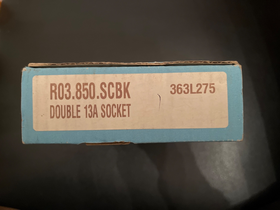 13 Amp Double Wall Socket 2 Gang in Brushed Satin Chrome Square Style ...