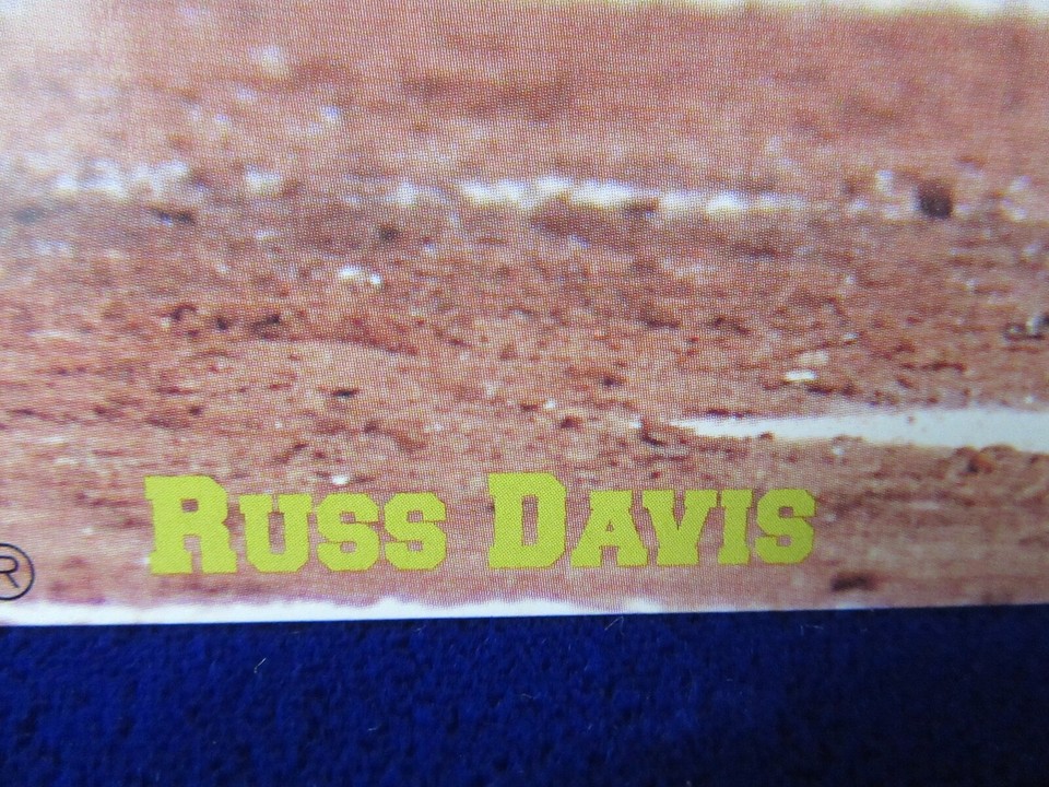 RARE HAND SIGNED RUSS DAVIS BASEBALL SIGNATURE ROOKIES COLOR 8X10 PHOTO ...