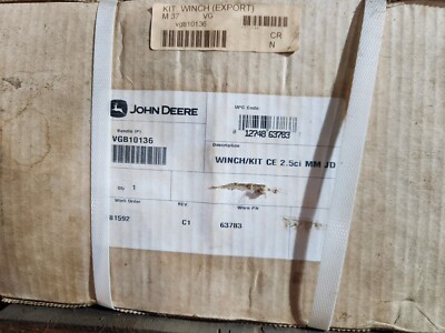 John Deere VCB10136 Winch / KLit 2.5 ci MM JD NEW in Box NOS New Old ...