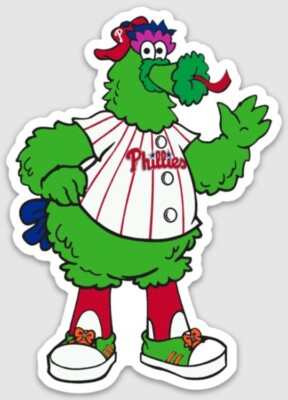 Phillie Phanatic Mascot ~ 2" Sticker ~ Philadelphia Phillies ~ MLB | eBay