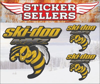 SKIDOO SKI-DOO MXZ SNOWMOBILE VINYL DECAL STICKER SET - LAMINATED OR ...