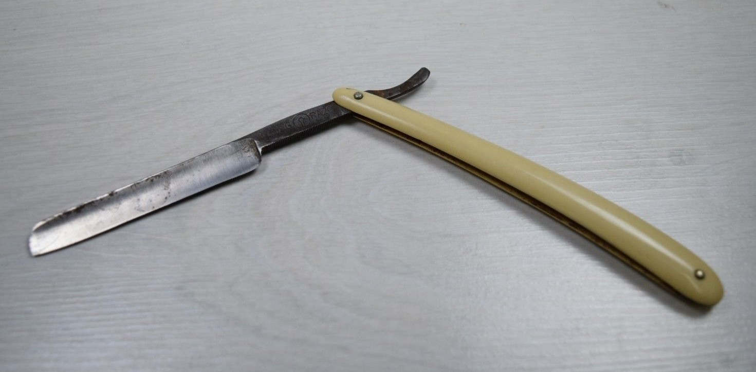 Antique Collectible Straight Razor GONG RAZOR Germany Boxed 1918 WALD ...