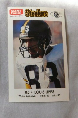 1991 Giant Eagle Louis Lipps Pittsburgh Steelers Football Card | eBay