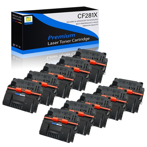 10PK CF281X Black Toner Cartridge For HP LaserJet Enterprise M605x ...