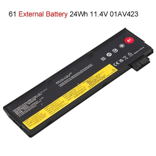 11.4V 24Wh Battery for Lenovo Thinkpad 01AV424 SB10K97581 61 external ...