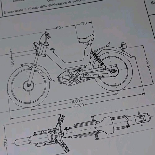 Beta Moped & 50 Cc 1979 Engine FS 72 / D Board Approval Diagram Specs ...