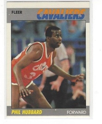 1987-88 FLEER BASKETBALL PHIL HUBBARD #53 OF 132 - CLEVELAND CAVALIERS ...
