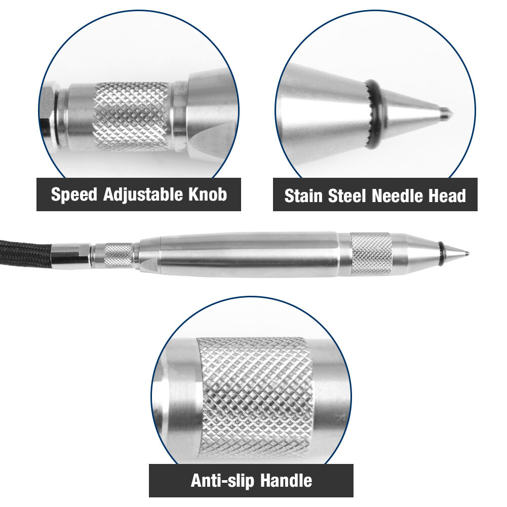 Pneumatic Air Engraving Pen Scribe Hammer Hose Engraving Lettering Tool ...