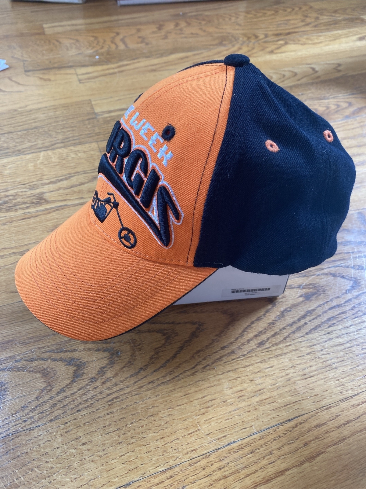 Sturgis Bike Week Cap Black Orange Skull Bike Week Official Top The ...
