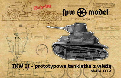FPW Model Polish prototype tankette TKW II - resin 1/72 WWII [72014] | eBay